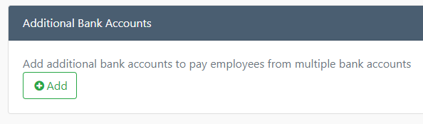 EFT Settings - Payroll Help