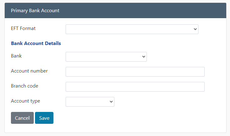 EFT Settings - Payroll Help
